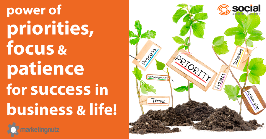 Prioritize, Focus and Be Patient for Business and Life Success | Pam ...